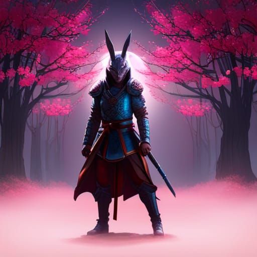 Samurai Rabbit - AI Generated Artwork - NightCafe Creator