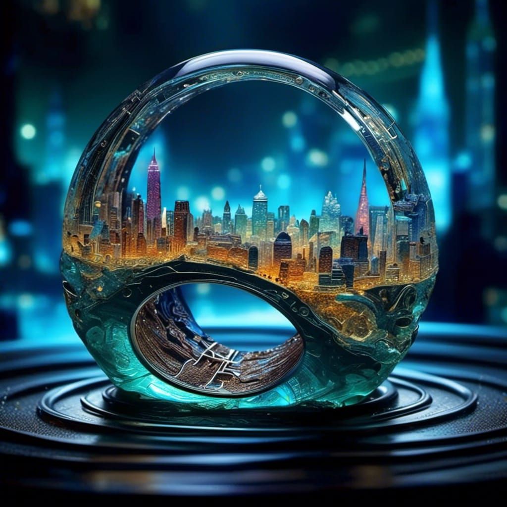 Amazing Macro shot of Resin city ring by Hasselblad X2D 100C, insanely ...