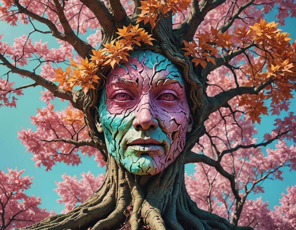 Tree face - AI Generated Artwork - NightCafe Creator