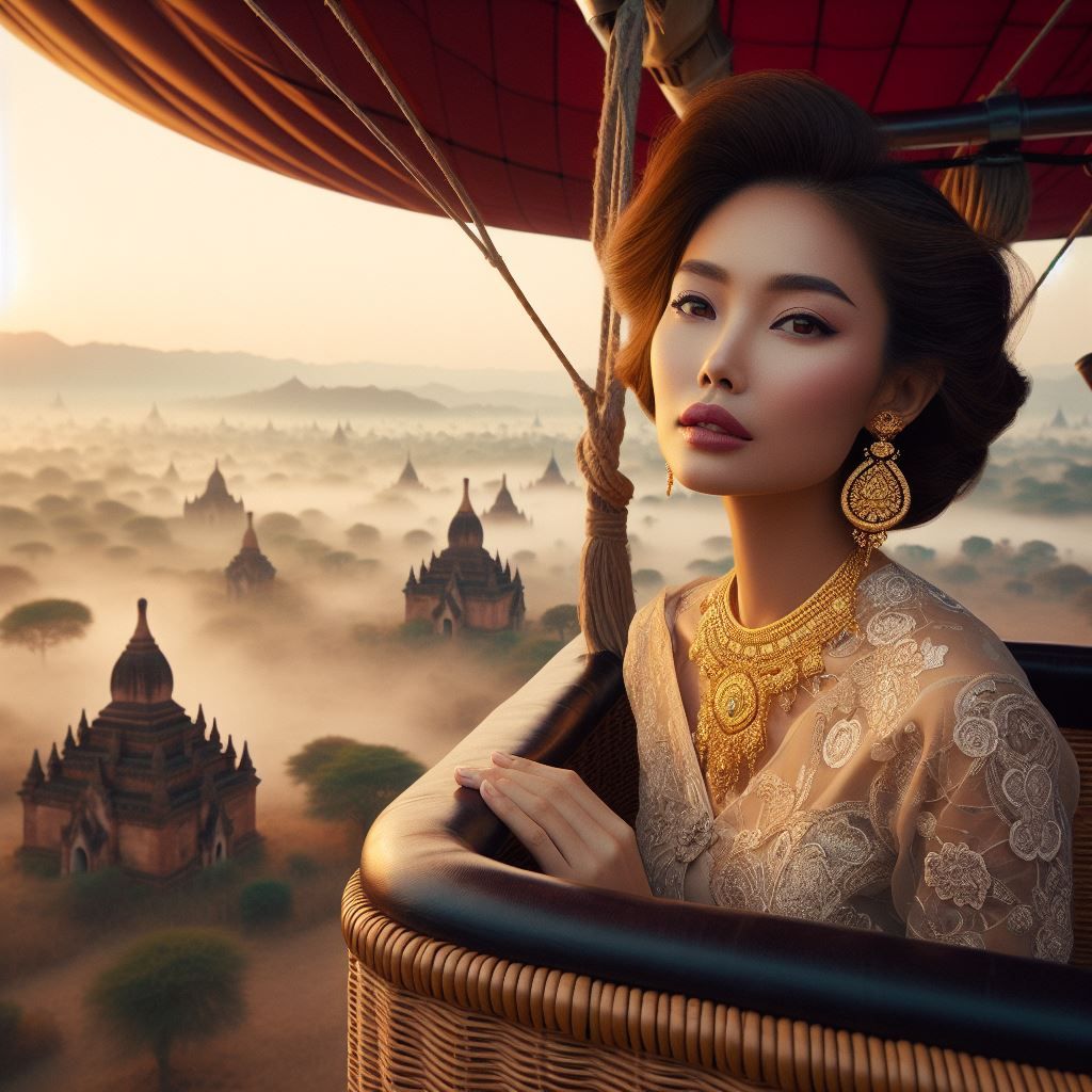 Bagan, Mandalay Region, Myanmar - AI Generated Artwork - NightCafe Creator