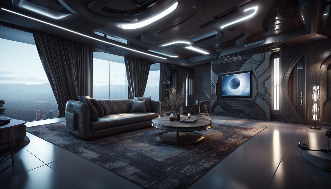 Futuristick design VIP appartment in Alien Hotel Planet Nubiru ...