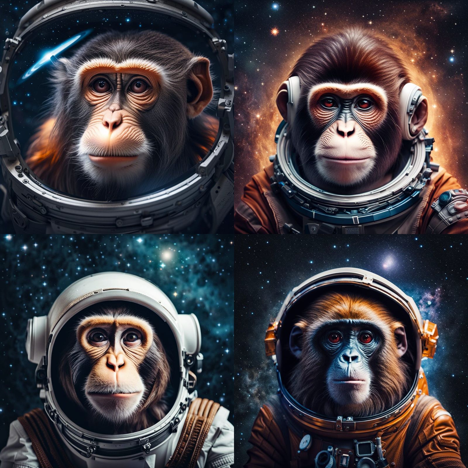 monkey in space. - AI Generated Artwork - NightCafe Creator