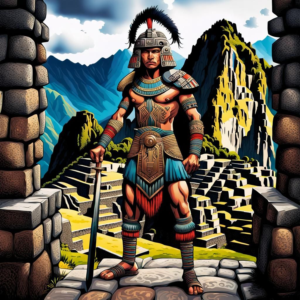 American Warrior #33 Inka ruling over the Andes - AI Generated Artwork ...
