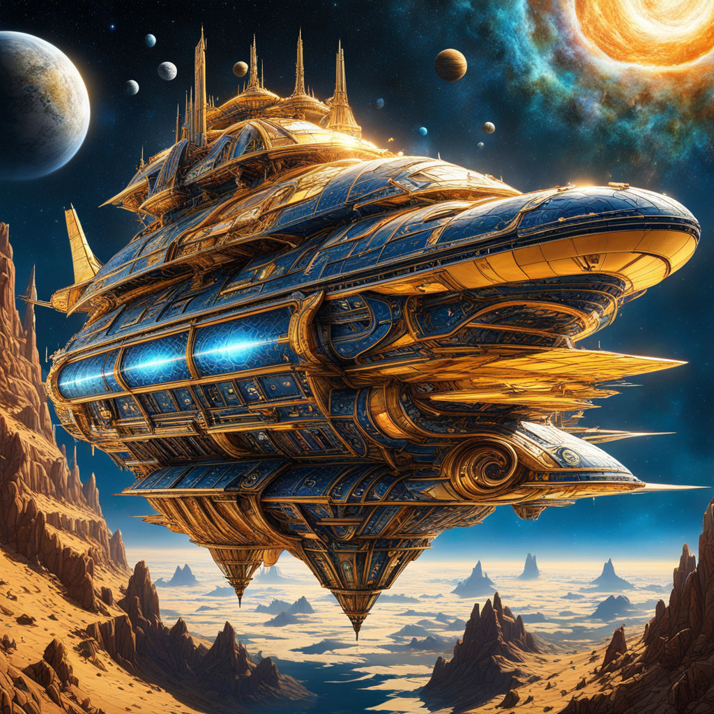 A big space ship - AI Generated Artwork - NightCafe Creator