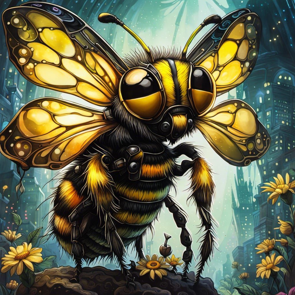 Bee - AI Generated Artwork - NightCafe Creator