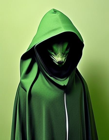 Hooded alien creature 0607 - AI Generated Artwork - NightCafe Creator