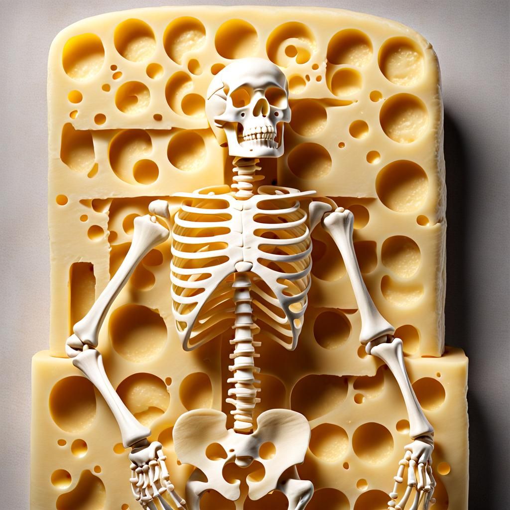 Cheesy bones - AI Generated Artwork - NightCafe Creator