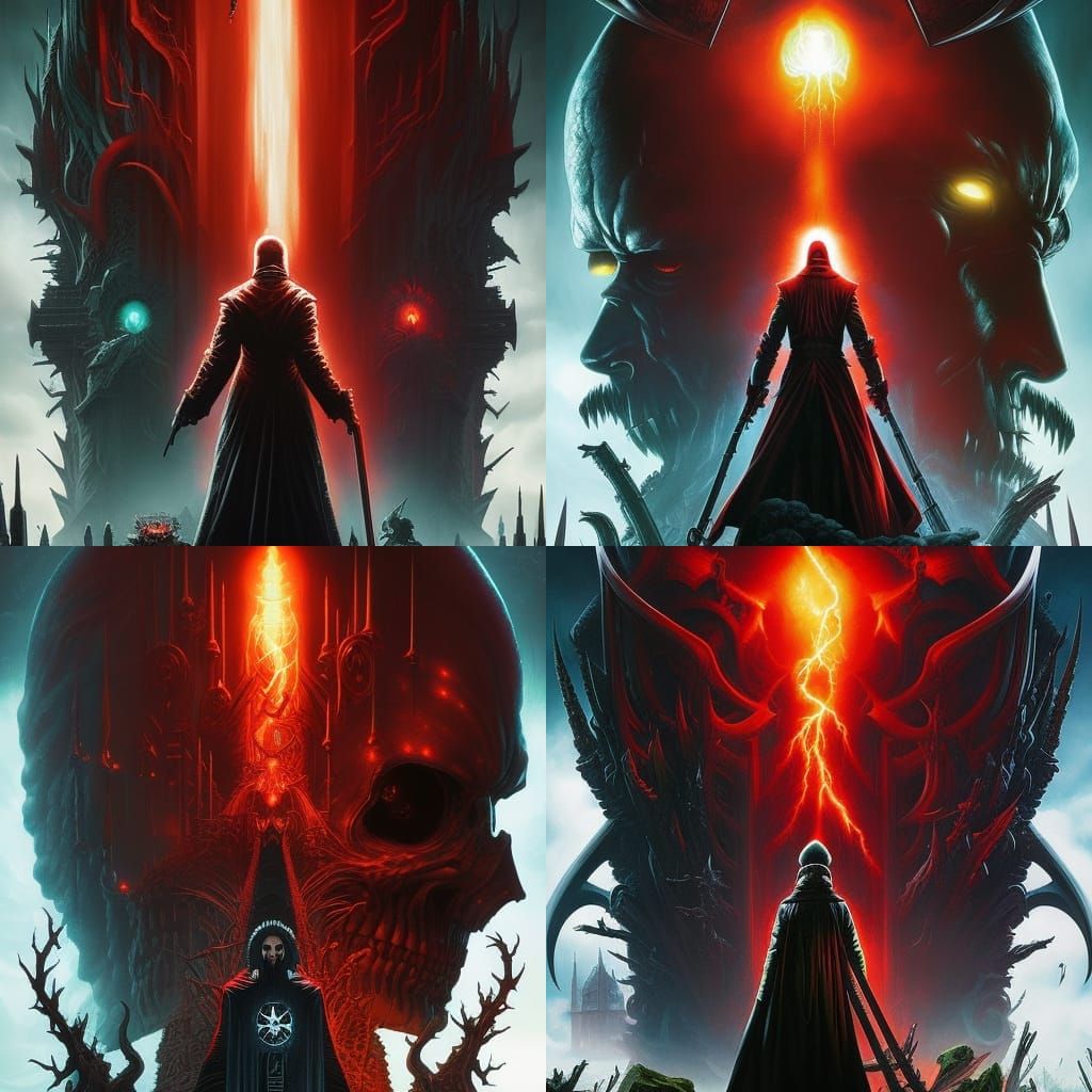 Facing evil - AI Generated Artwork - NightCafe Creator