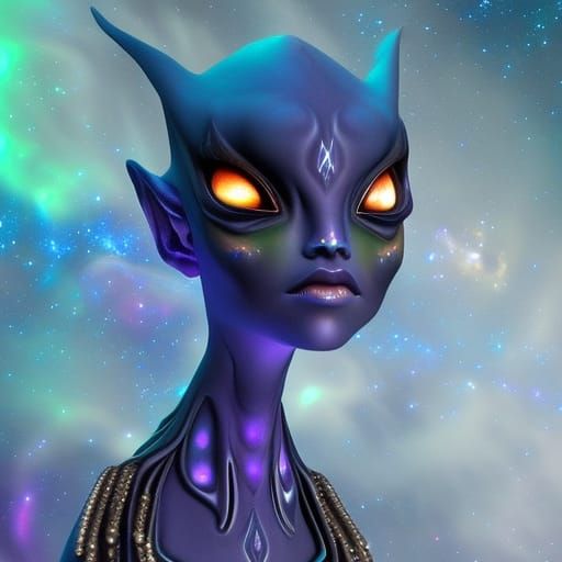 Alien Princess - AI Generated Artwork - NightCafe Creator