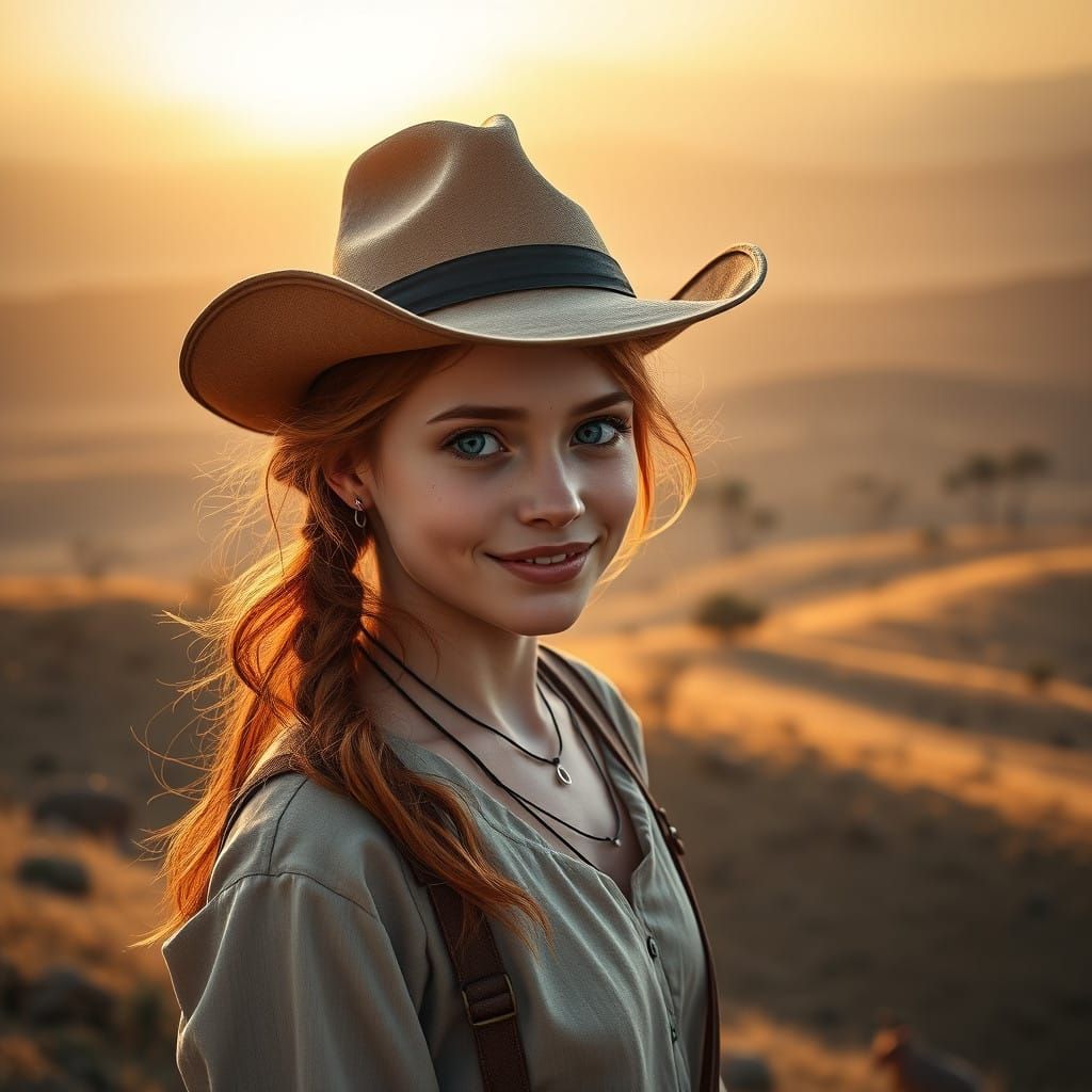 Depict a traditional Voortrekker-era boere middle school teen with red ...