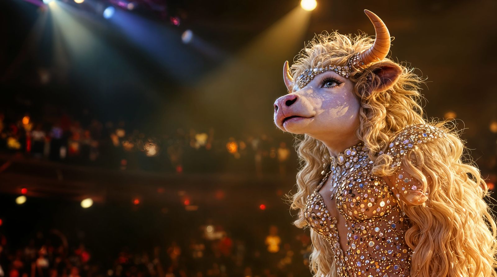 Mooooosician - Gorgeous Cow Popstar Performs on Stage