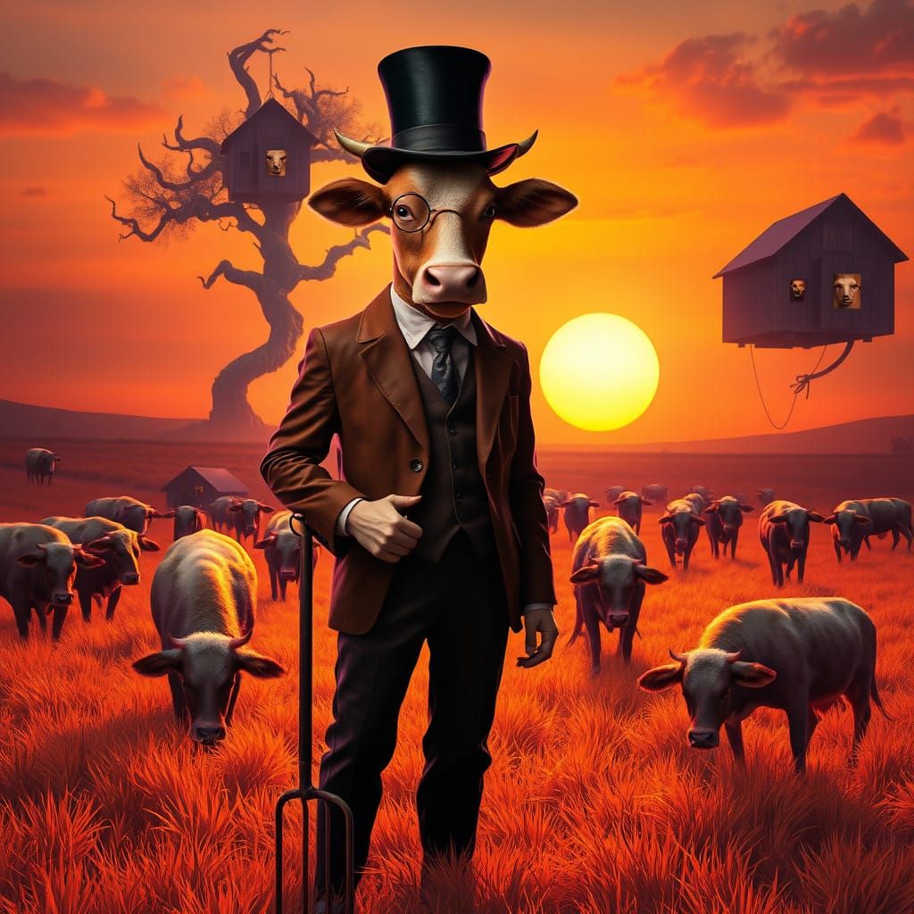 Udderly Surreal - A Surrealist Masterpiece: Twisted Farm Sc...