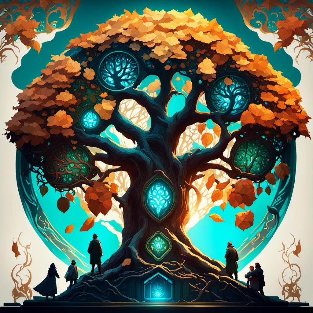 A family tree that intertwines - AI Generated Artwork - NightCafe Creator