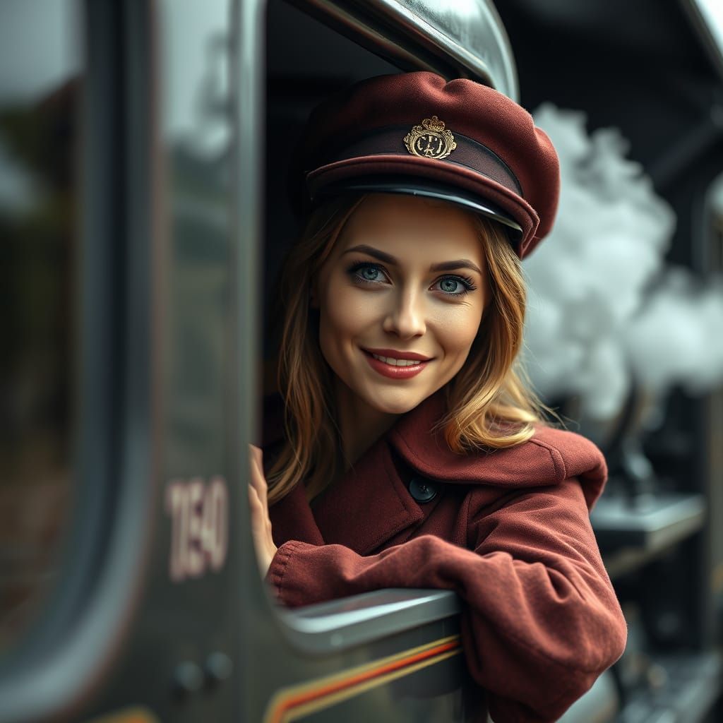 Beautiful steam locomotive driver - Beautiful steam locomoti...