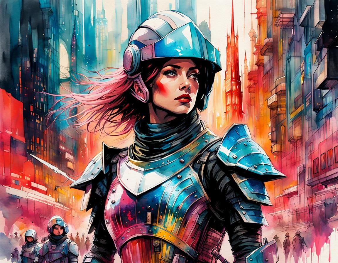 Riot Knight - AI Generated Artwork - NightCafe Creator