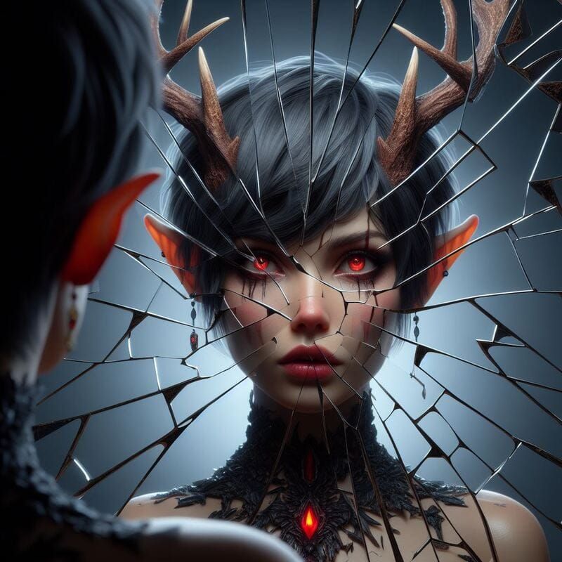 Backdoor Shattered Reflections IV - AI Generated Artwork - NightCafe Creator