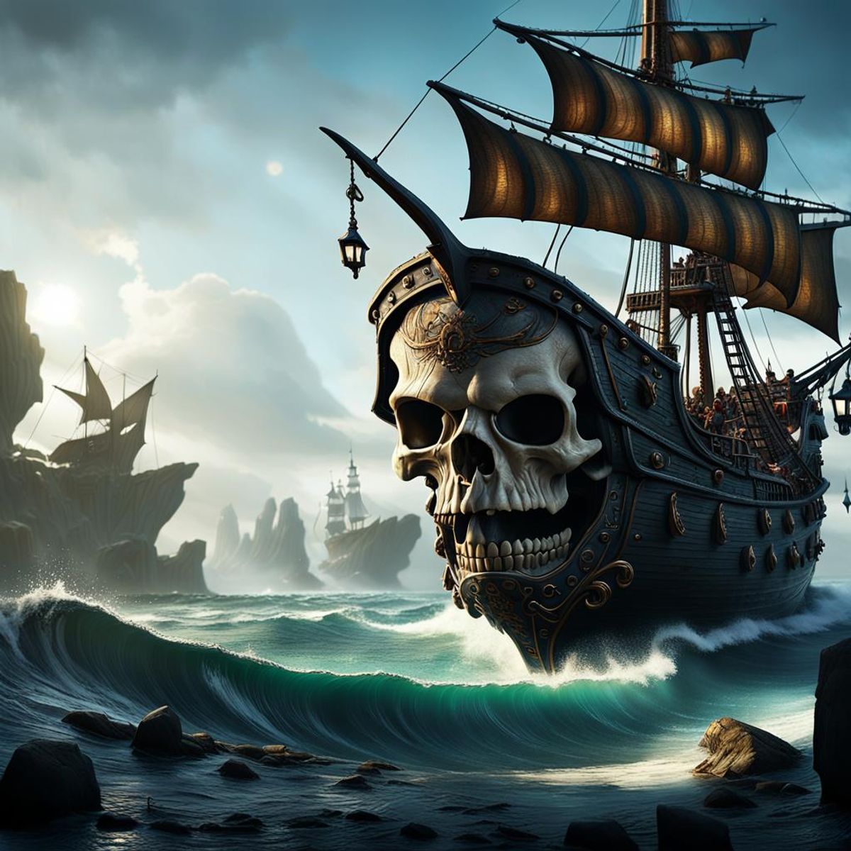 Smiling ship - AI Generated Artwork - NightCafe Creator