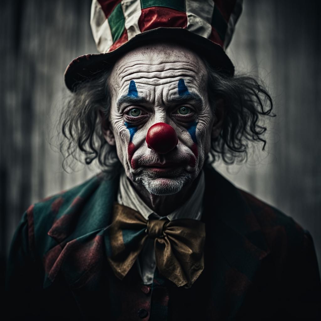 Portrait of a clown. - AI Generated Artwork - NightCafe Creator