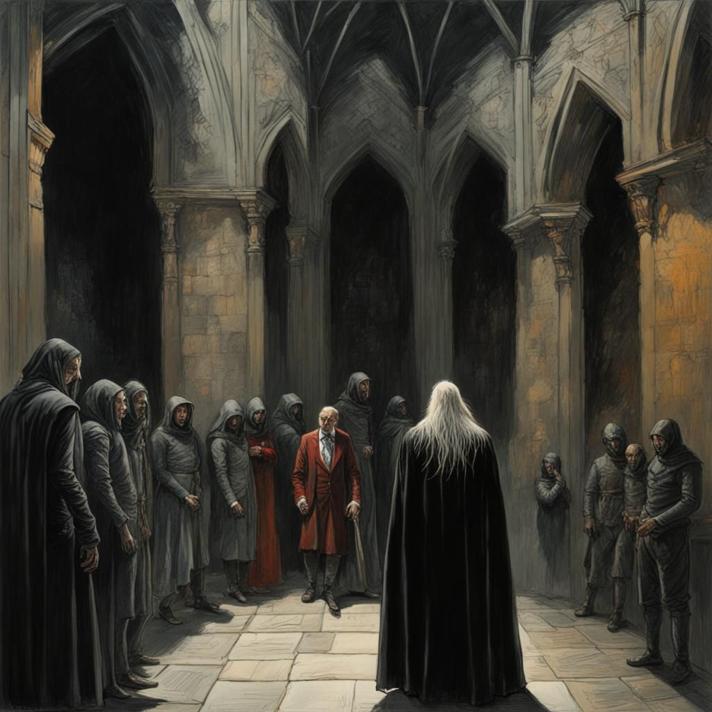 Arrival of Jonathan Harker at Dracula's gothic and scary castle ...