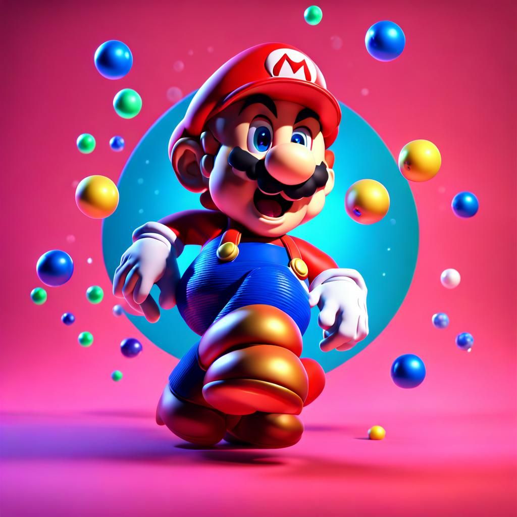 Mario ! - AI Generated Artwork - NightCafe Creator