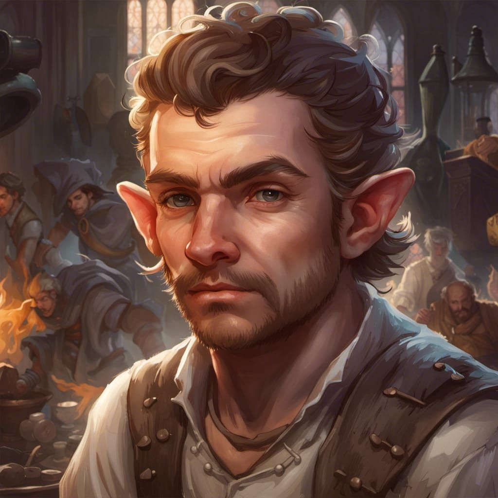 Handsome Halfling - AI Generated Artwork - NightCafe Creator