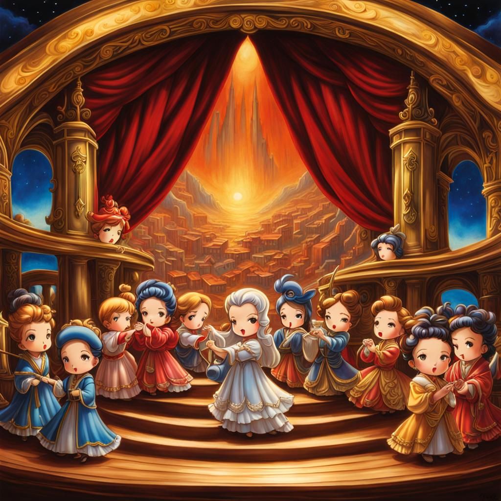 Opera chorus - AI Generated Artwork - NightCafe Creator