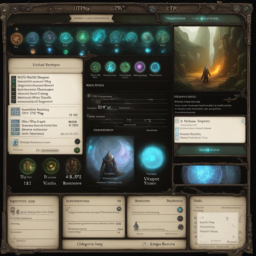 The LitRPG system screen styles... - AI Generated Artwork - NightCafe ...