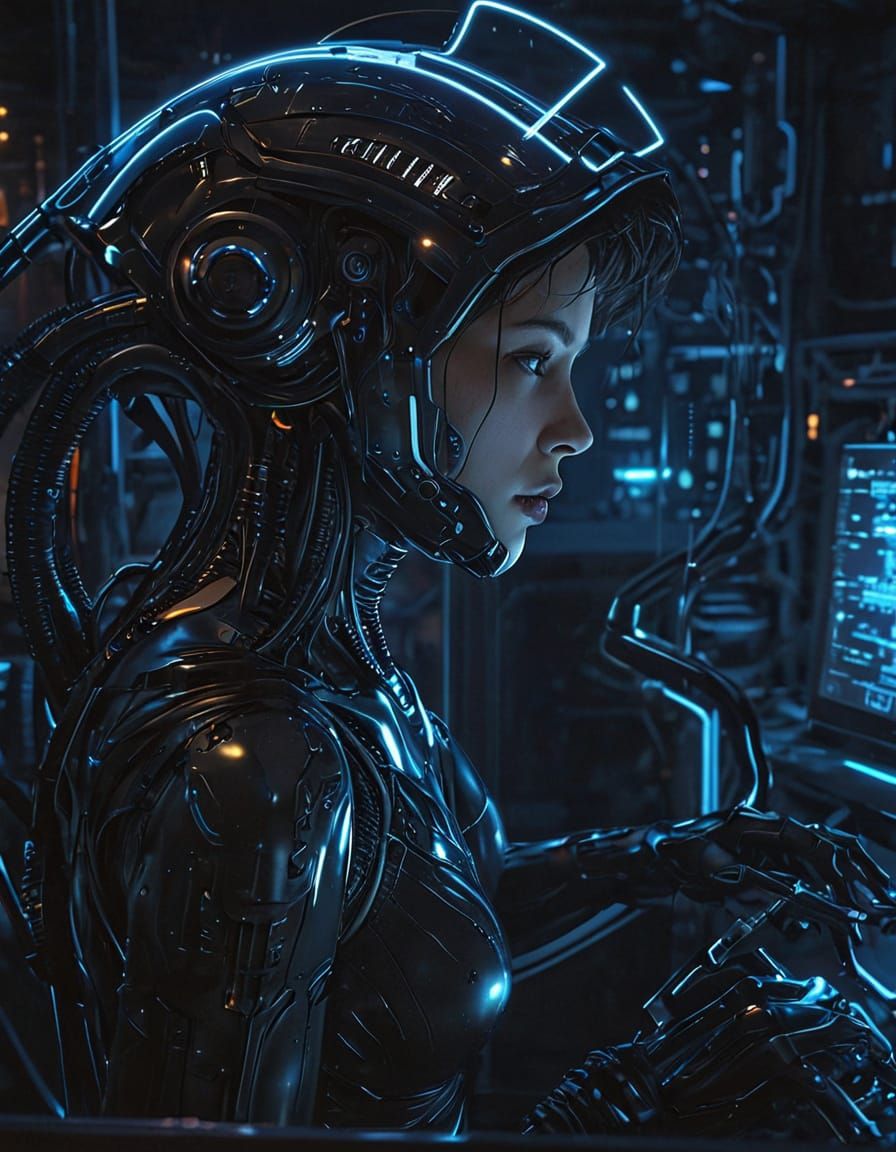 Neuralware (concept 2) - Neural Interface in Cyberpunk Lair