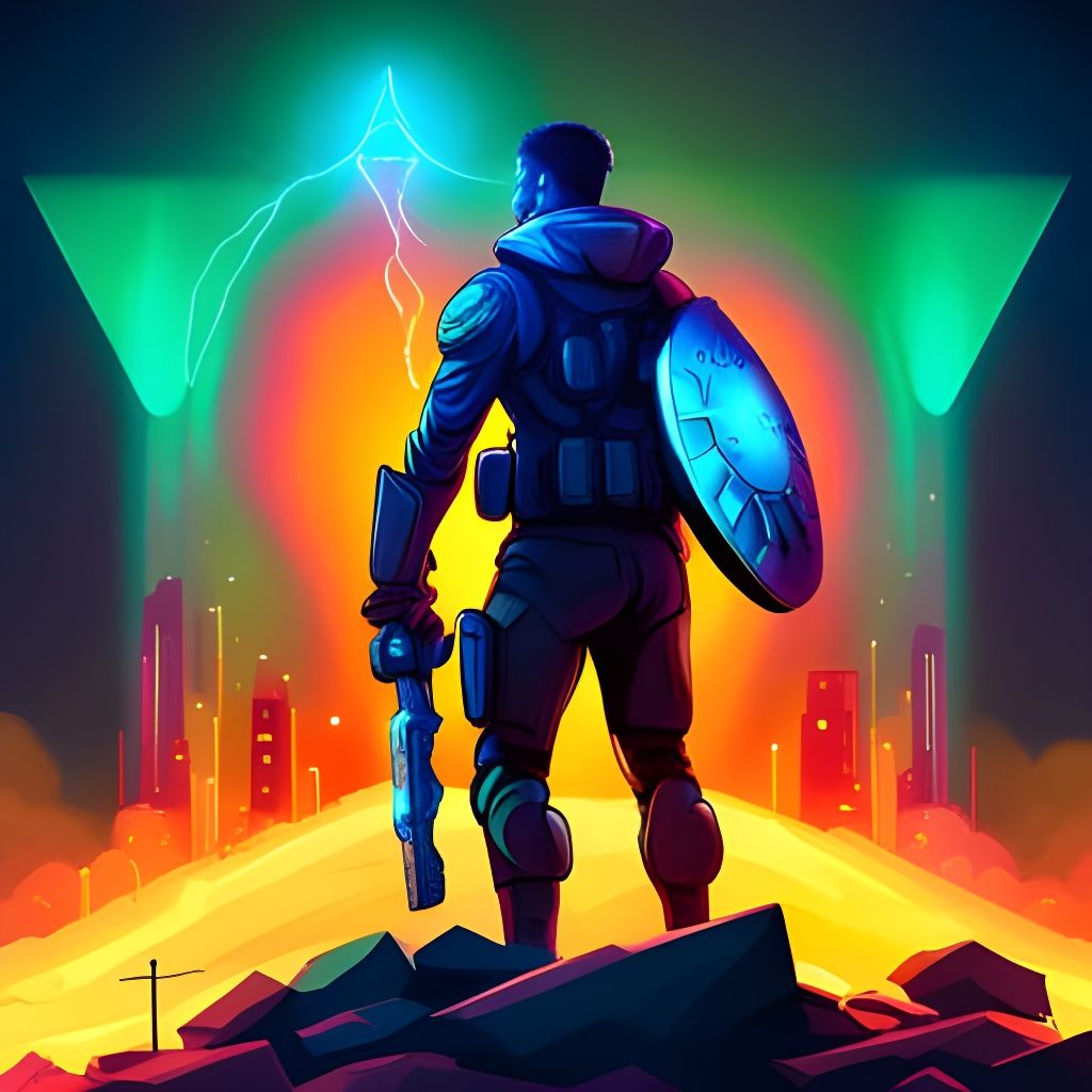 Human against all odds - AI Generated Artwork - NightCafe Creator