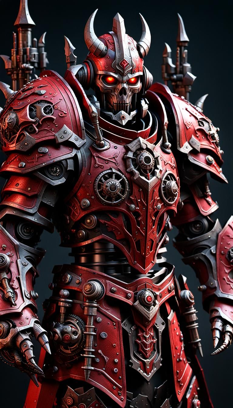 The crimson death knight - AI Generated Artwork - NightCafe Creator