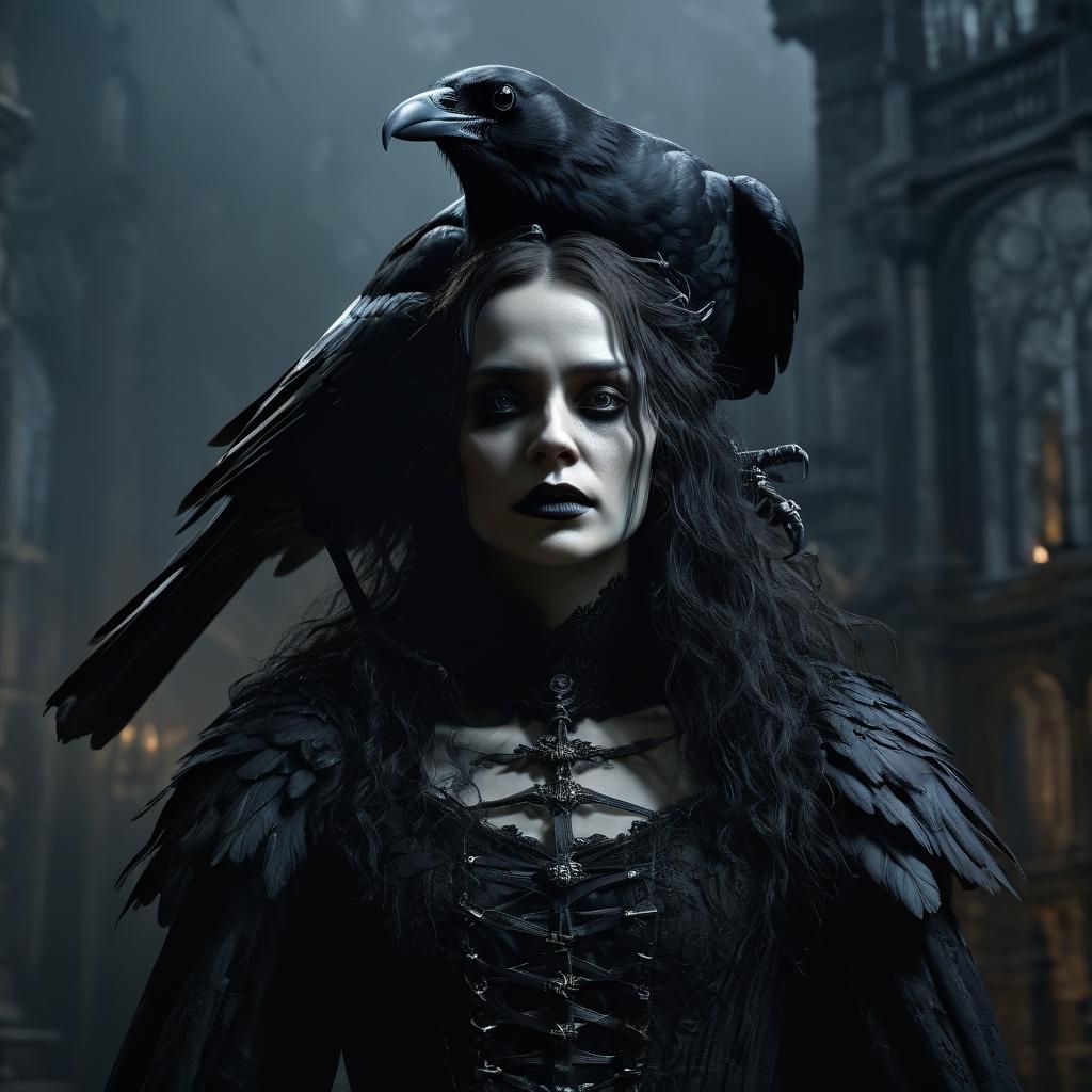 crow Queen - AI Generated Artwork - NightCafe Creator
