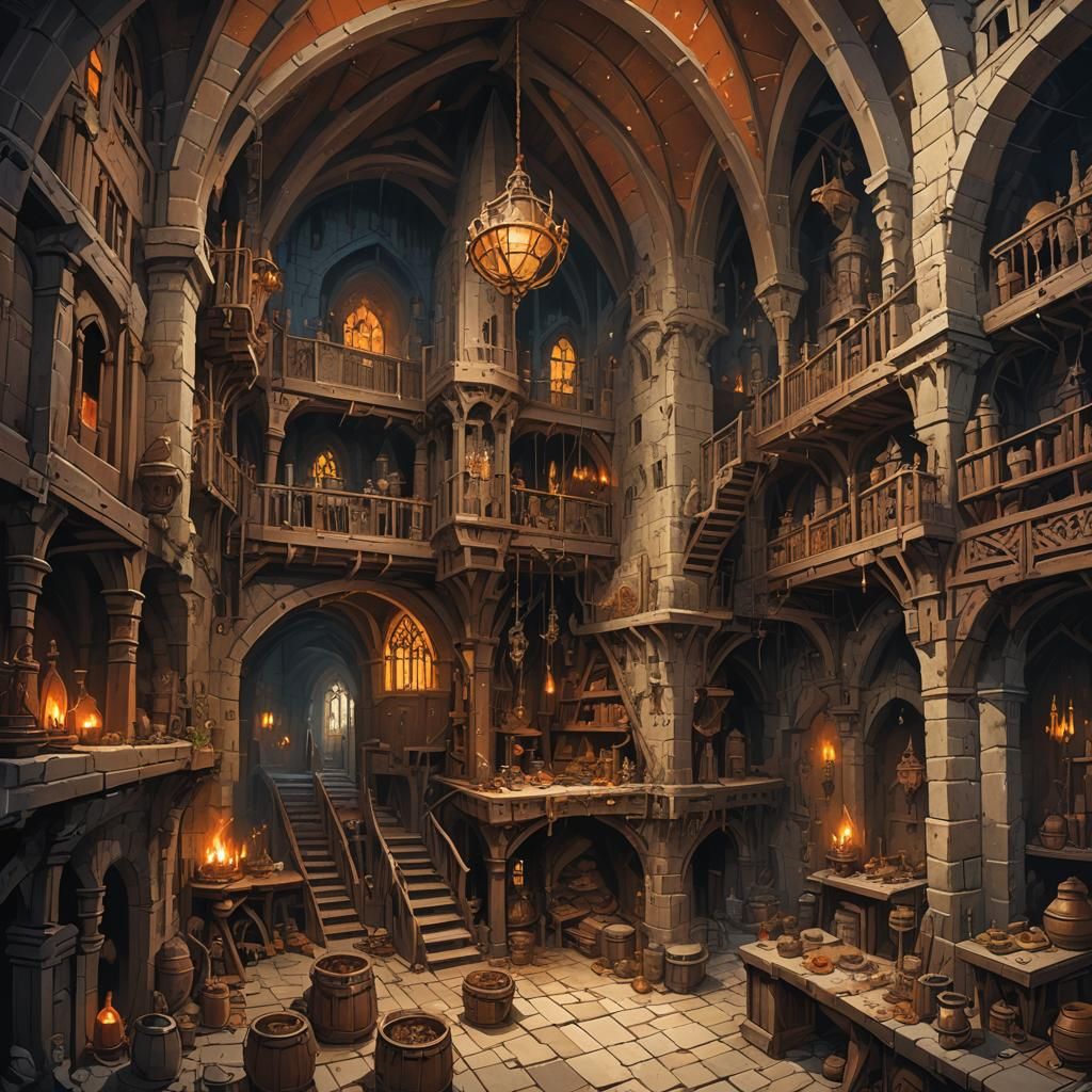 Warlocks lair - AI Generated Artwork - NightCafe Creator