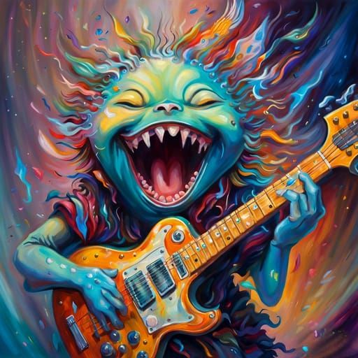 Monster Rocker - AI Generated Artwork - NightCafe Creator