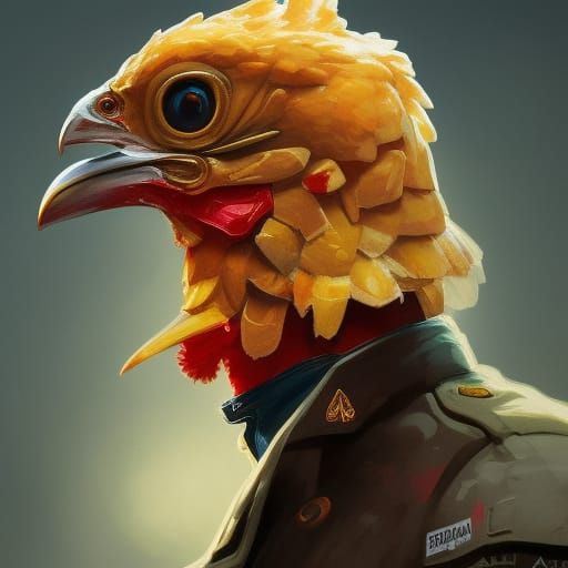 Chicken soldier - AI Generated Artwork - NightCafe Creator