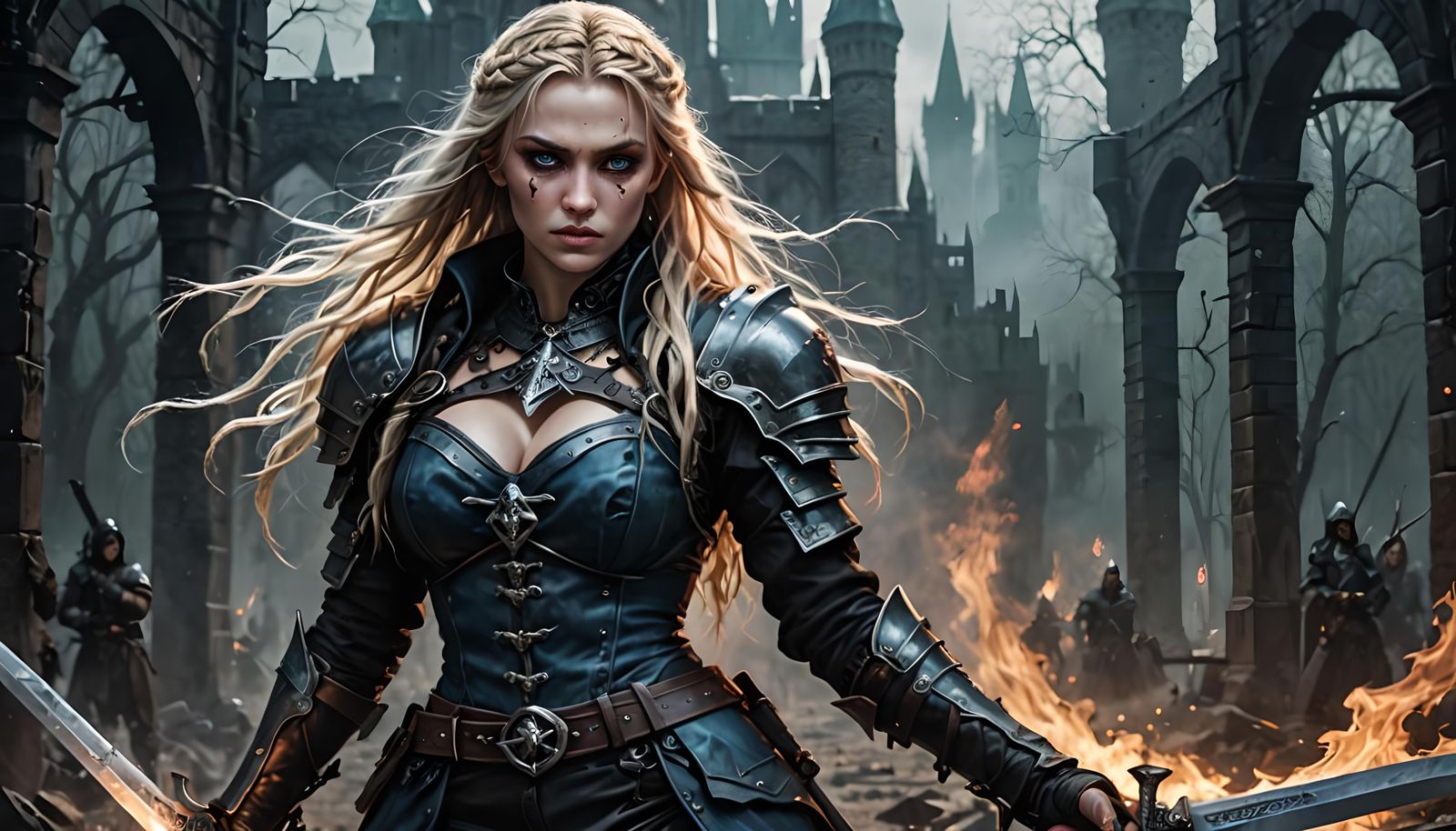 Moreya The Witchhunter and Demon Slayer, by Lord Elboron - AI Generated ...