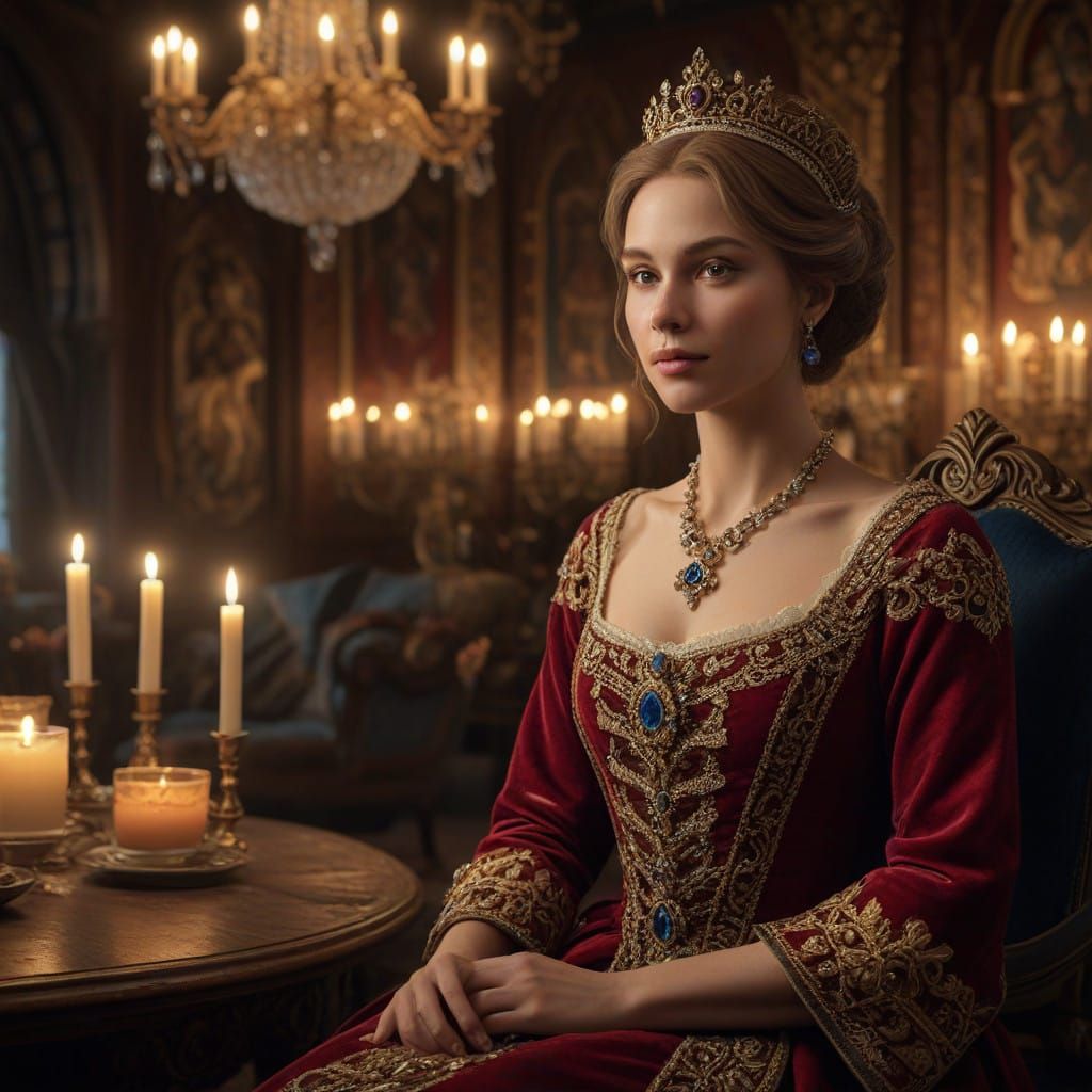 Dragovian Queen Christian V at her 40 years...