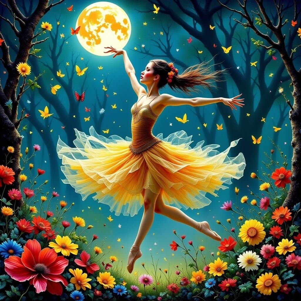 "DANCE" - Whimsical Ballerina in Futur...