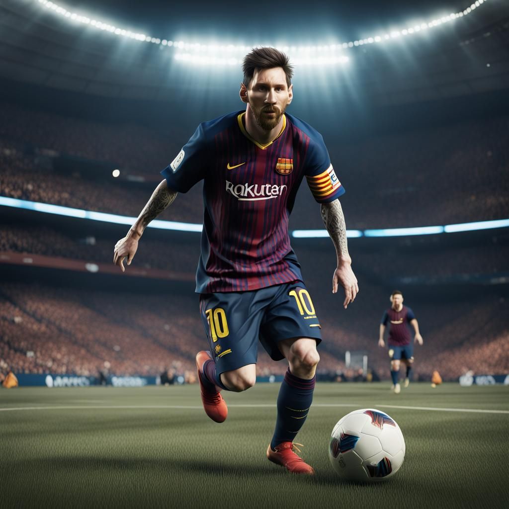 Messi Soccer - AI Generated Artwork - NightCafe Creator