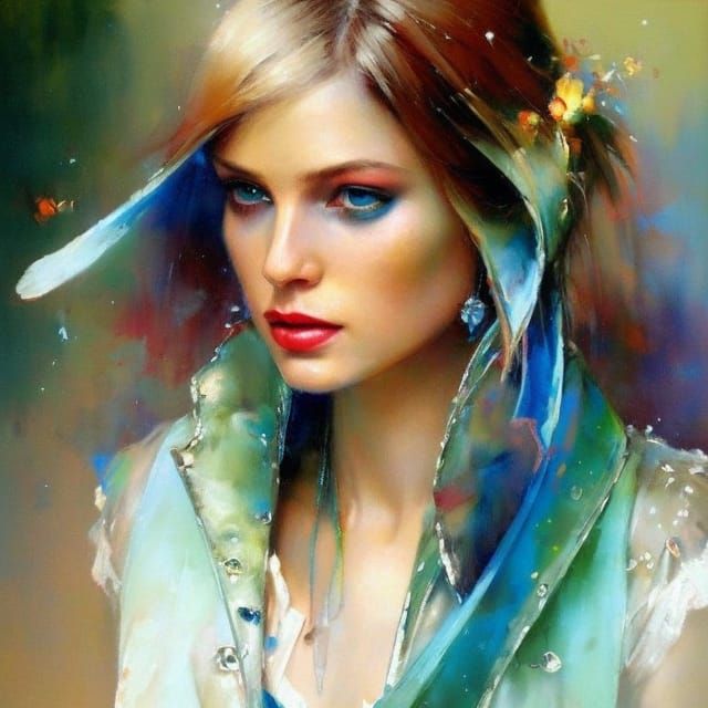 Divine Spark Entombed in Flesh, Pining For Home Beyond the Clouds - AI Generated Artwork ...