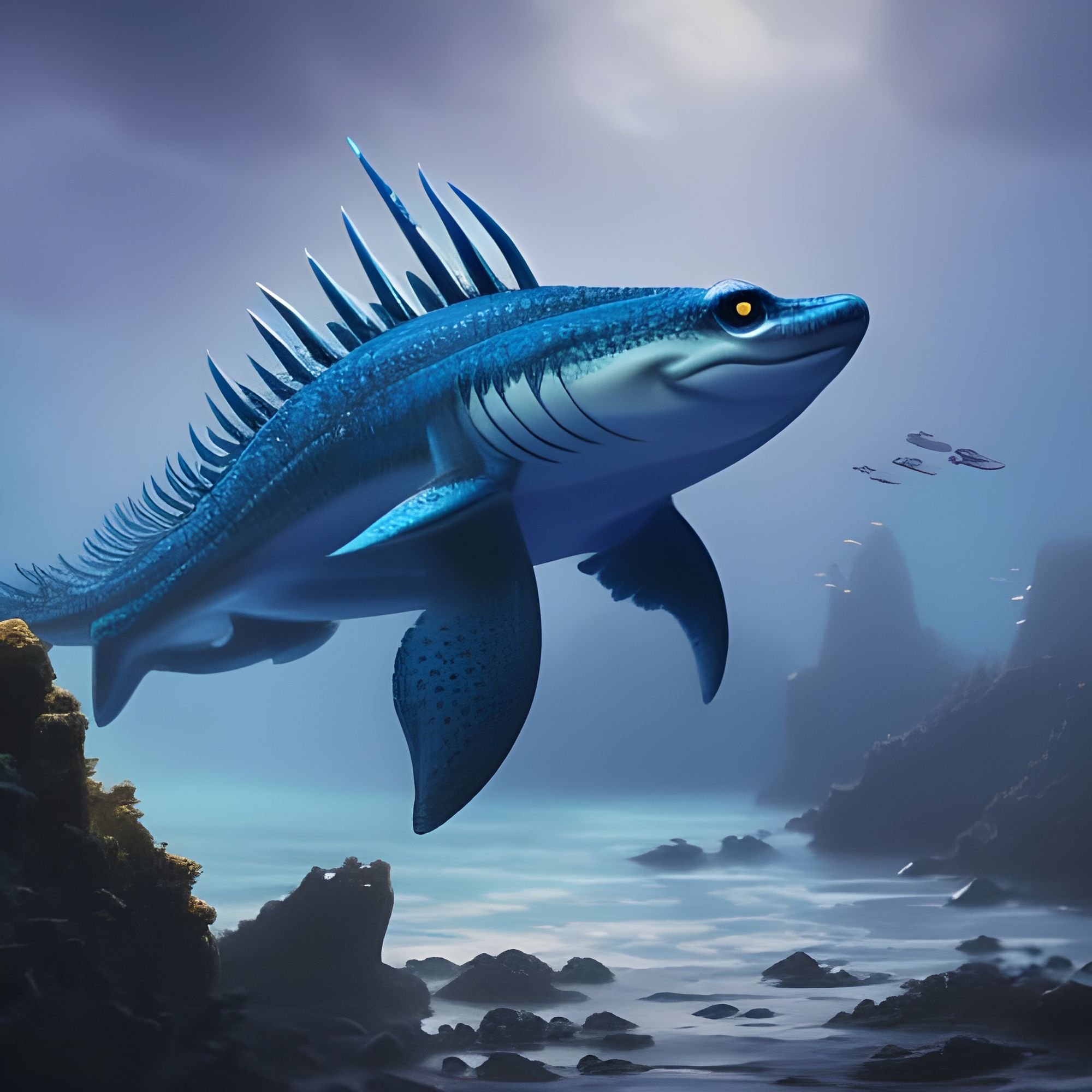 I'm a shark dum dum, just a shark, dum dum : r/nightcafe