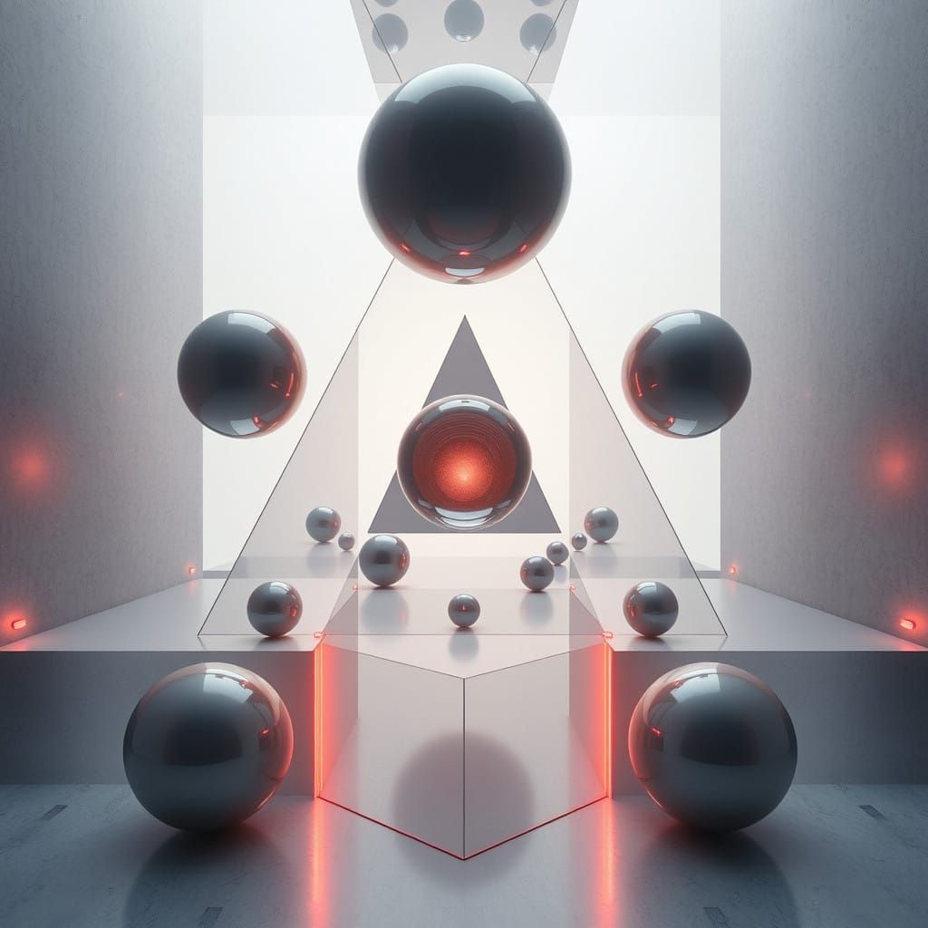 Surreal Geometric Metropolis - AI Art