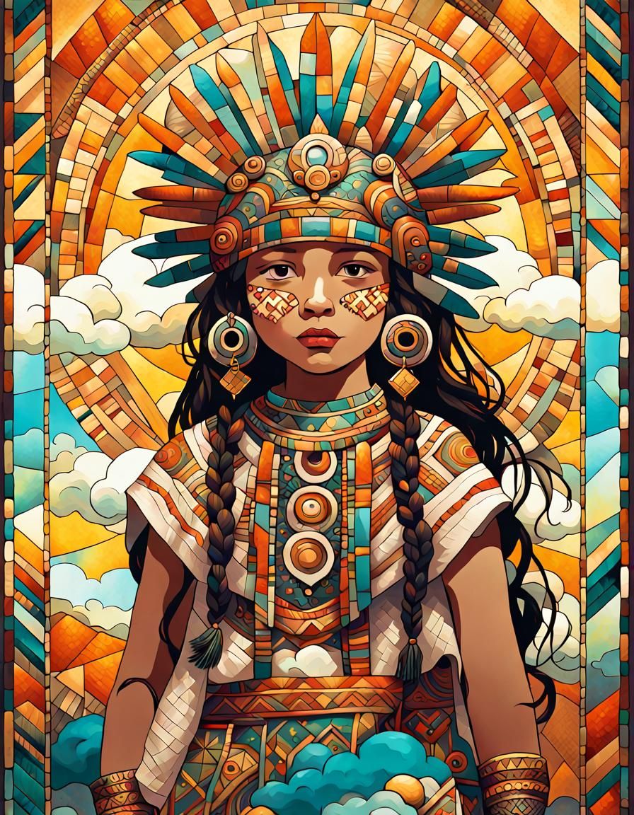 Aztec Princess #74 - AI Generated Artwork - NightCafe Creator