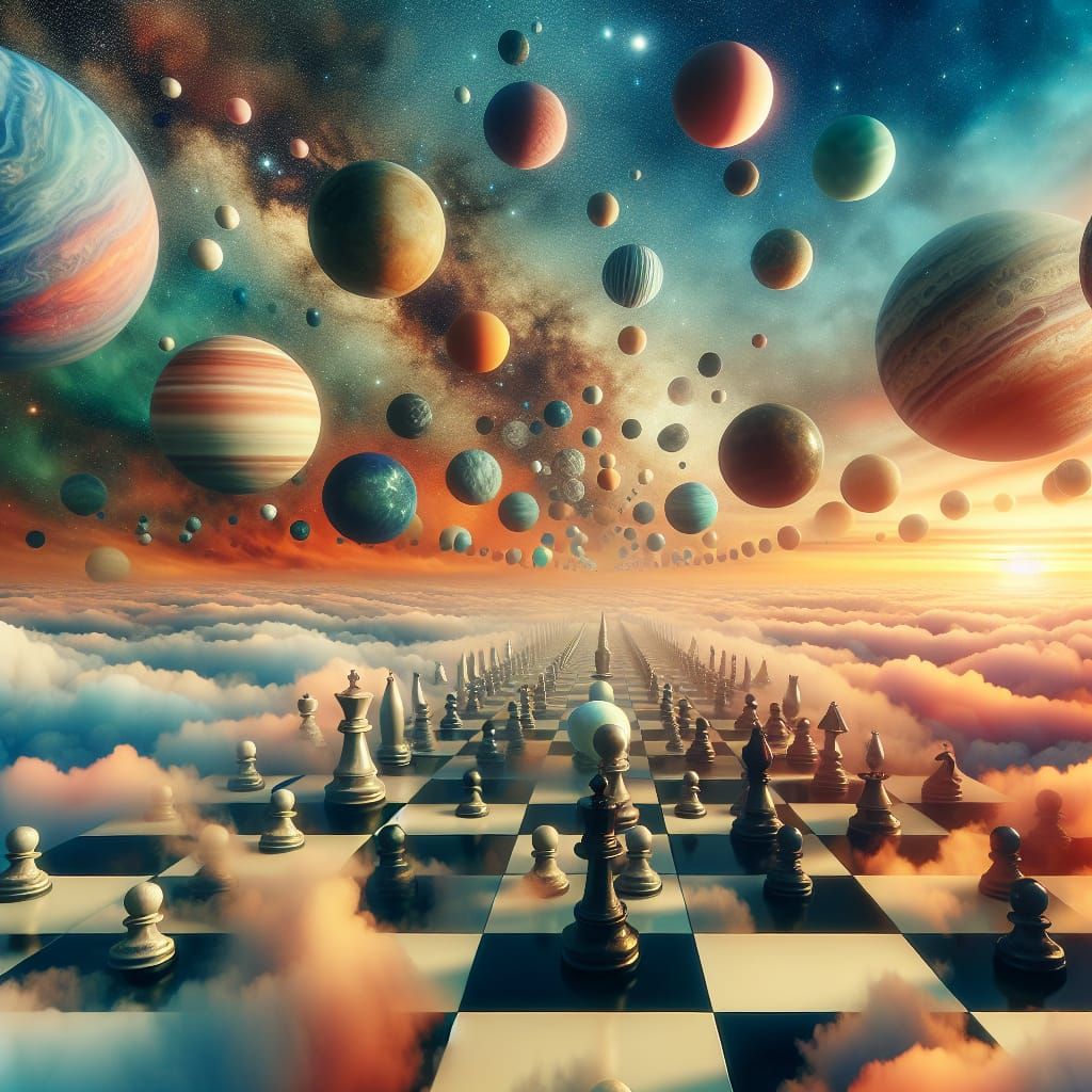 Space chess - AI Generated Artwork - NightCafe Creator