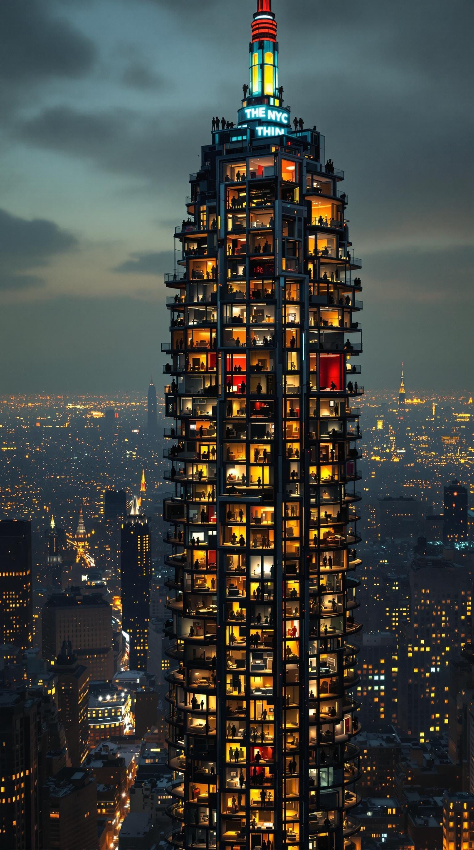 Hi Rise Condos 15 - Dystopian Metropolis Rooftops in Hyperde...