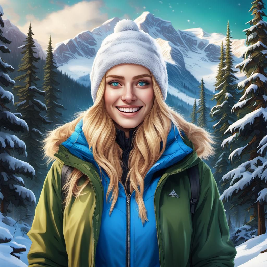 Snow Beauty - AI Generated Artwork - NightCafe Creator