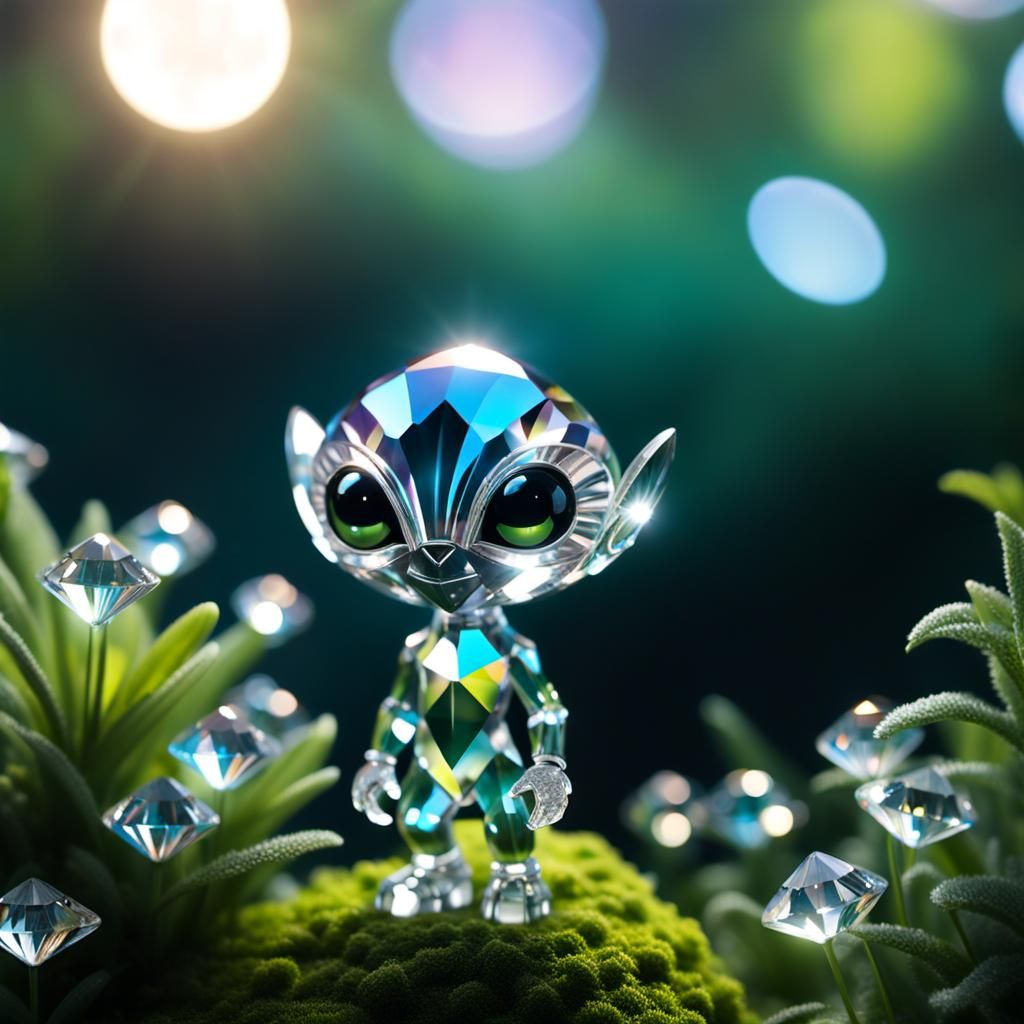 Crystal Alien - AI Generated Artwork - NightCafe Creator