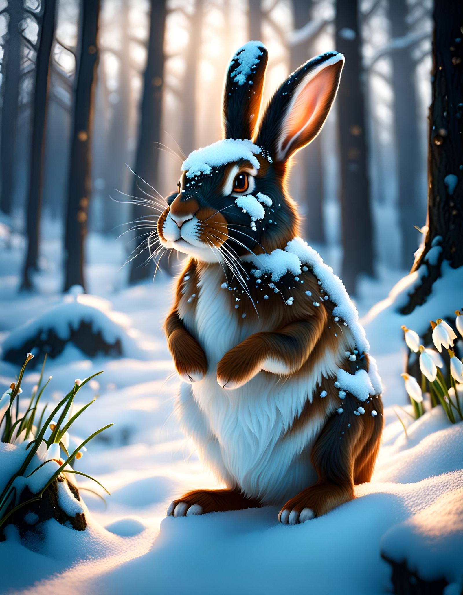 Magical wintertime - AI Generated Artwork - NightCafe Creator