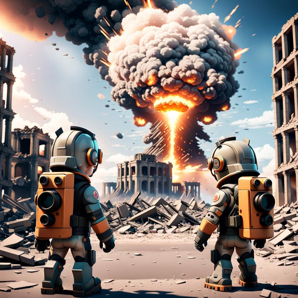 Exploding is exhausting! - AI Generated Artwork - NightCafe Creator