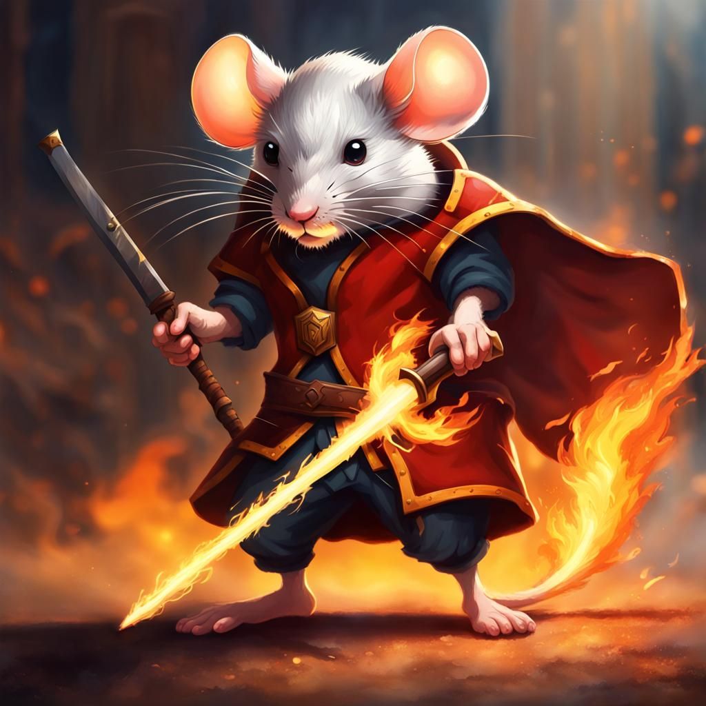 The mighty fire wielder - AI Generated Artwork - NightCafe Creator