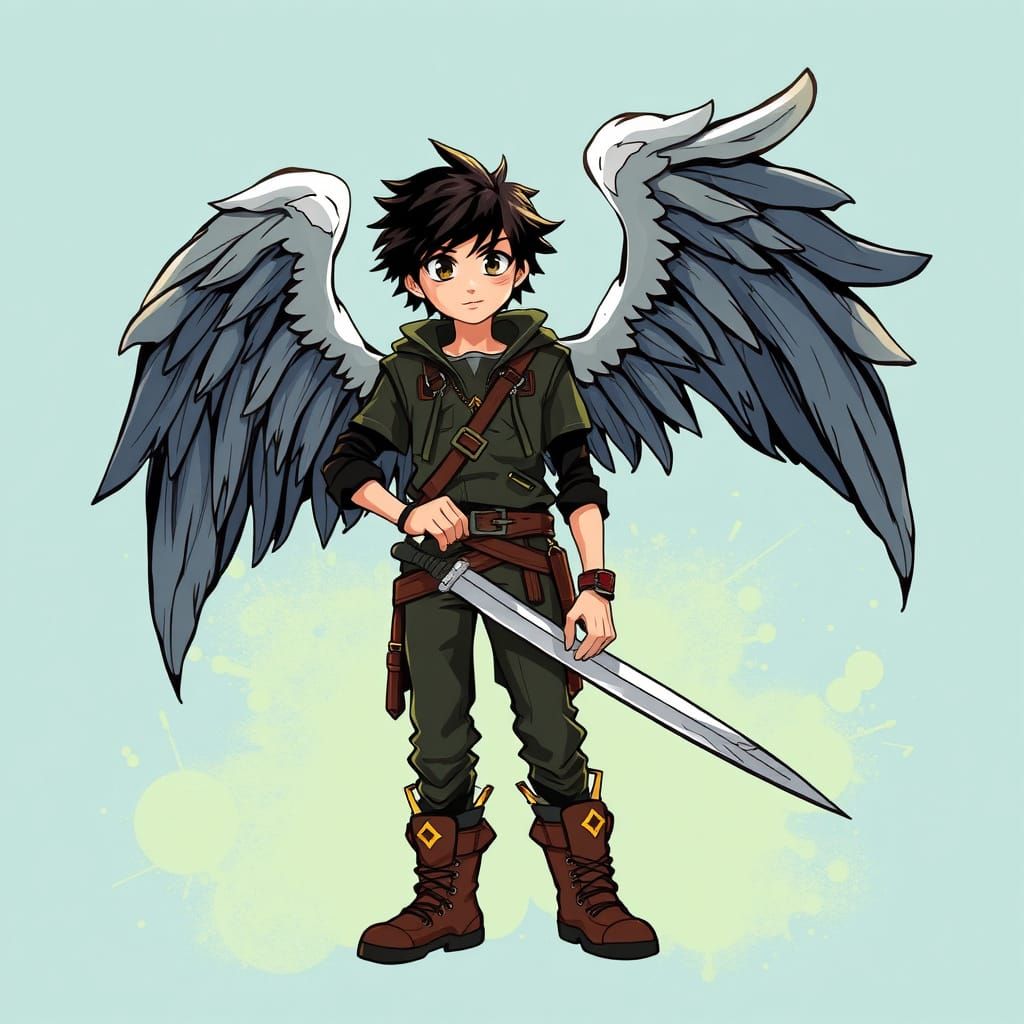 Nico di angelo - Nico Di Angelo in a Dramatic Pose